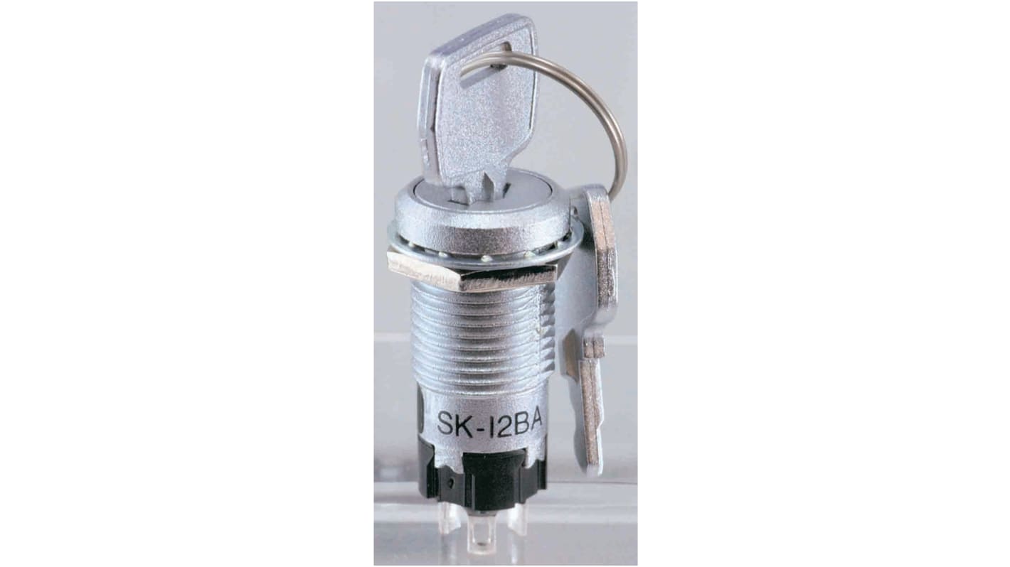 NKK Switches キースイッチ, SK-12AAS1, 2極, 90° | RS