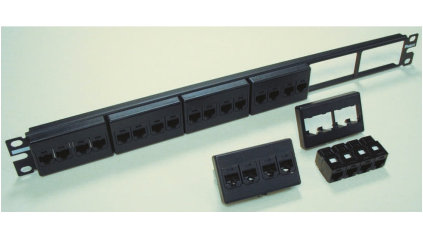 CP245E88BLY | Panduit Cat5e 24 Port RJ45 RJ Patch Panel UTP Black | RS