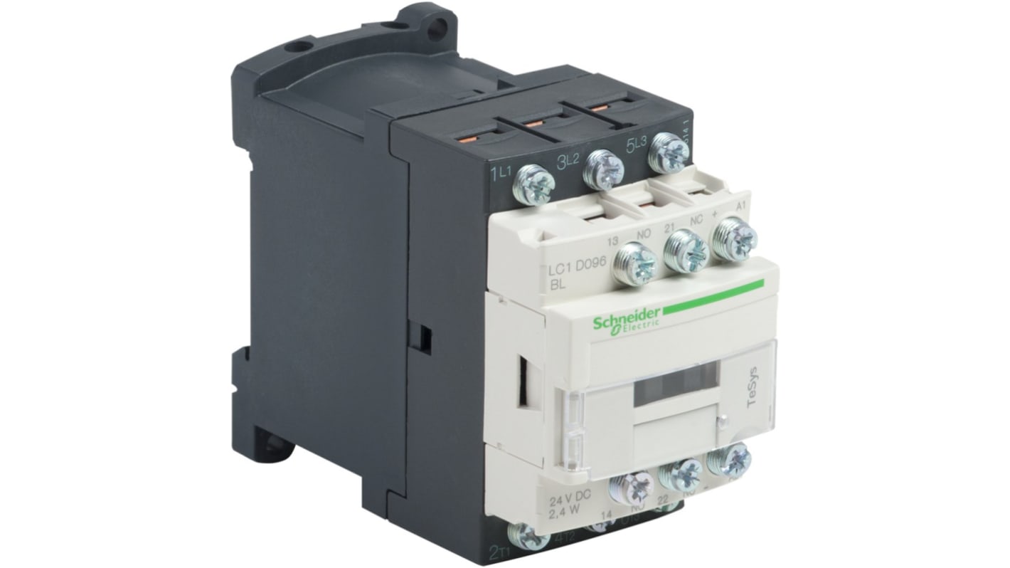 LC1D096M7 | Schneider Electric LC1D Series Contactor, 230 V ac Coil, 3-Pole, 25 A, 4 kW, 3NO ...