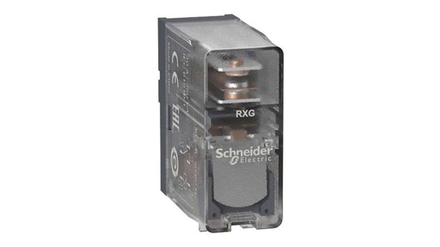 RXG25M7 | Schneider Electric Plug In Power Relay, 220V ac Coil, DPST-C ...