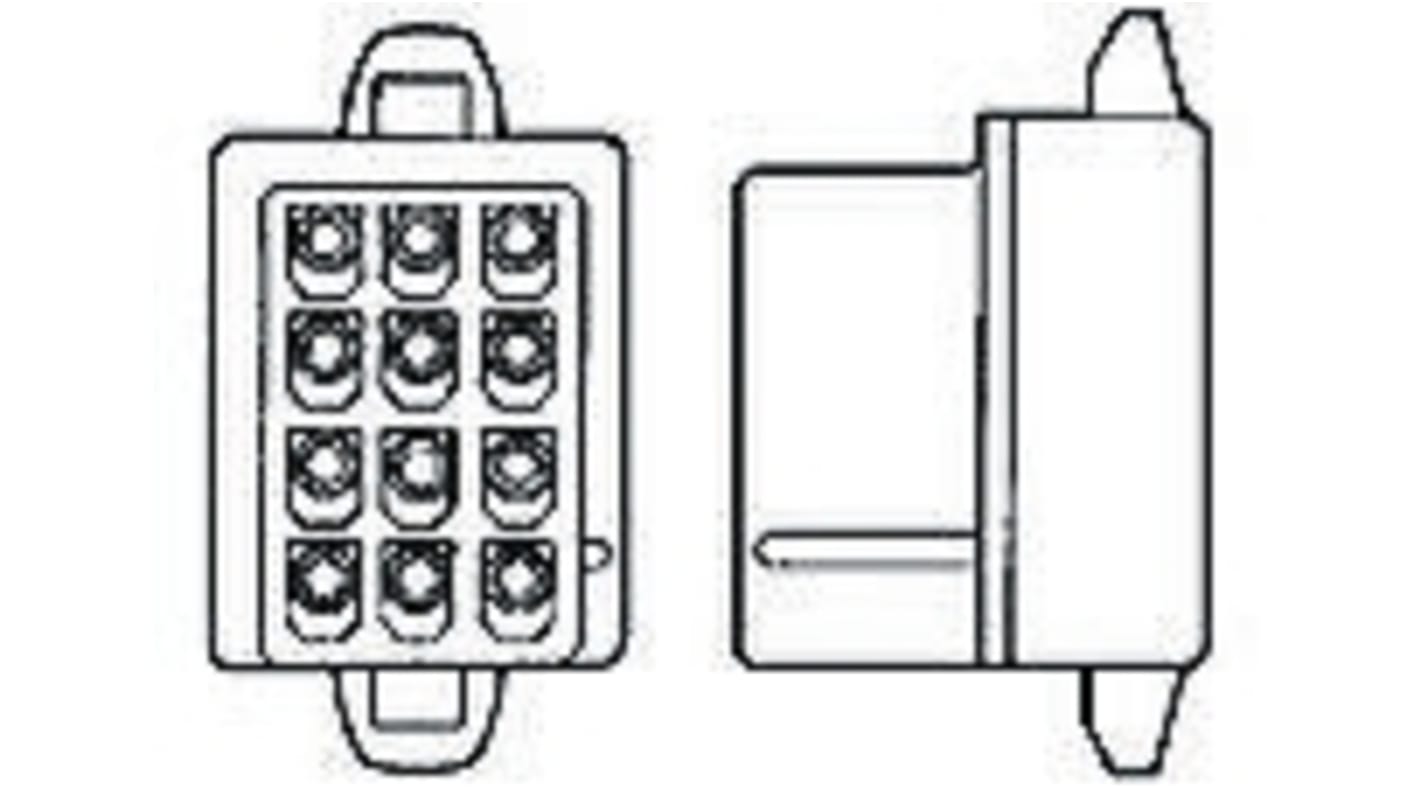 1-480324-0 | TE Connectivity, Commercial MATE-N-LOK Female Connector Housing, 6.1mm Pitch, 15 ...
