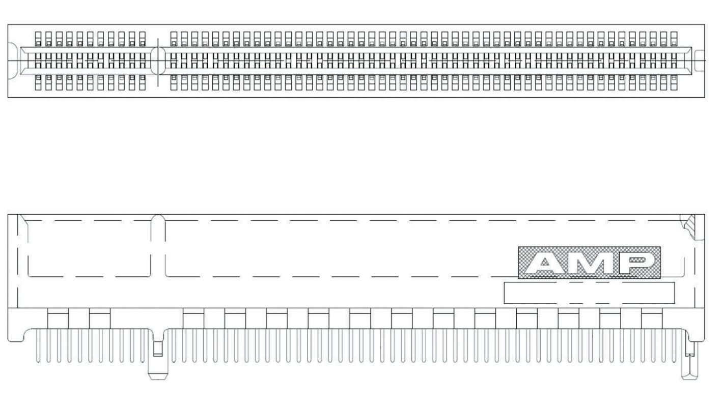 1612163-3 | TE Connectivity 98 Way PCI, PCIe PCI Card Connector With ...