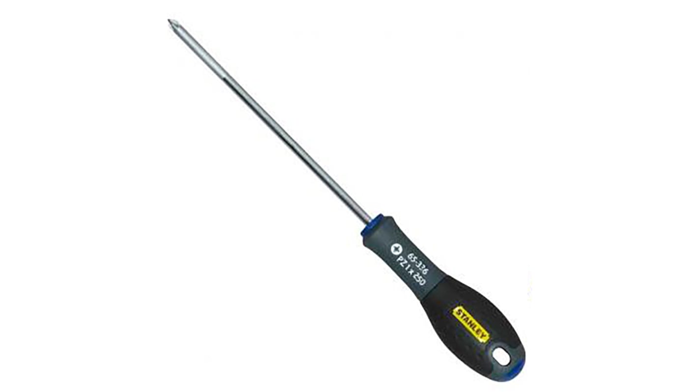 0-65-336 | Stanley Pozidriv Screwdriver, PZ1 Tip, 250 mm Blade | RS