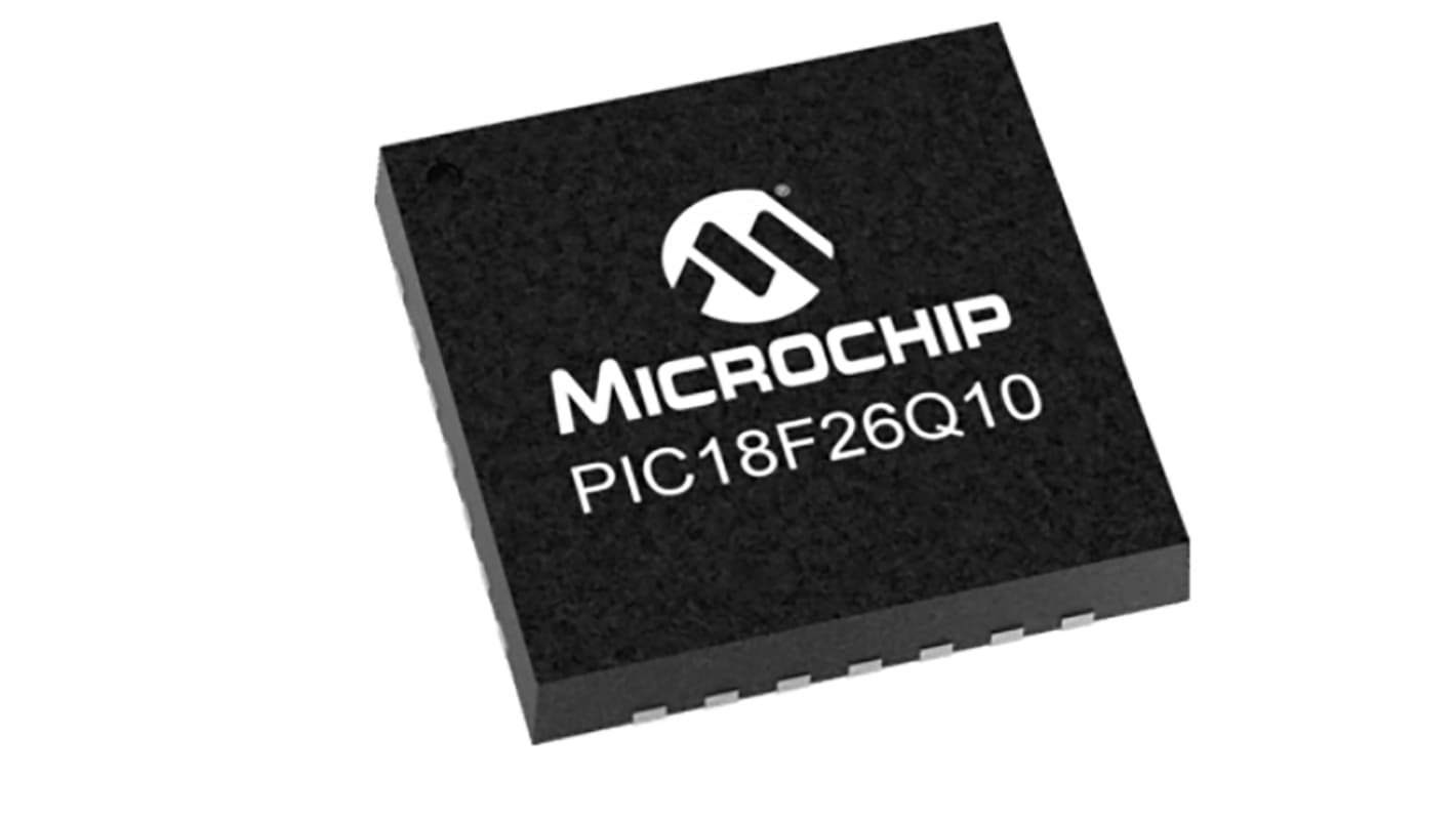 Microchip PIC18F26Q10-I/SP, 8bit CPU Microcontroller, PIC18F, 64MHz, 64 kB Flash, 28-Pin PDIP | RS
