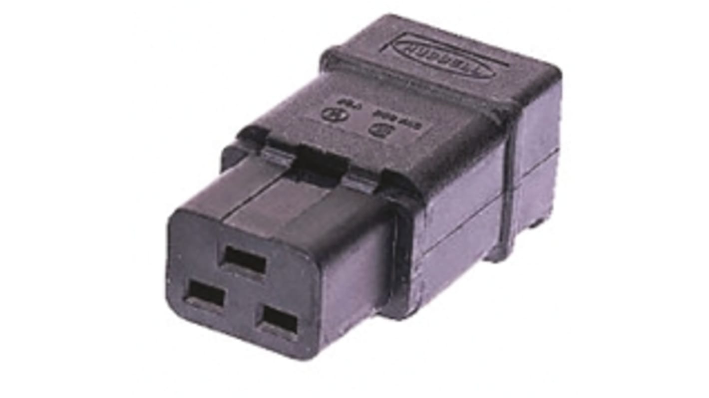 H.320.C | Hubbell C19 IEC Connector Socket, 20A, 250 V | RS