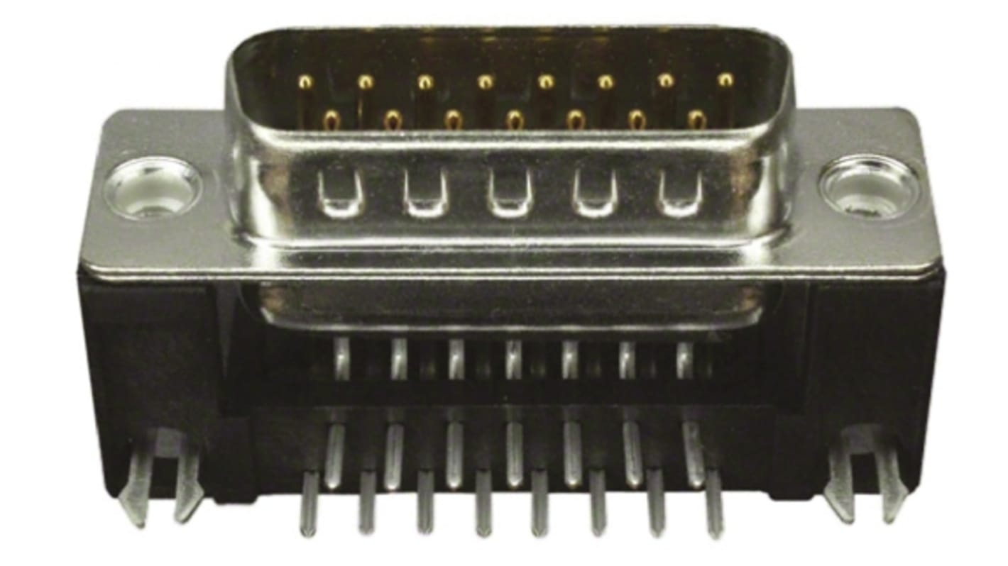 L717DFB25P1ATN | Amphenol ICC L717DF 25 Way Right Angle Through Hole PCB D-sub Connector Plug, 2 ...