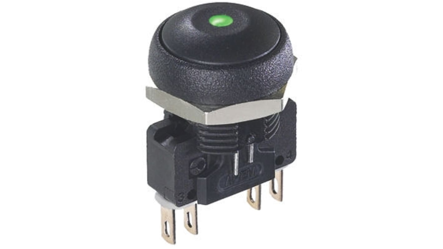 IRR8Z222LOG | APEM Illuminated Push Button Switch, Momentary, Panel ...