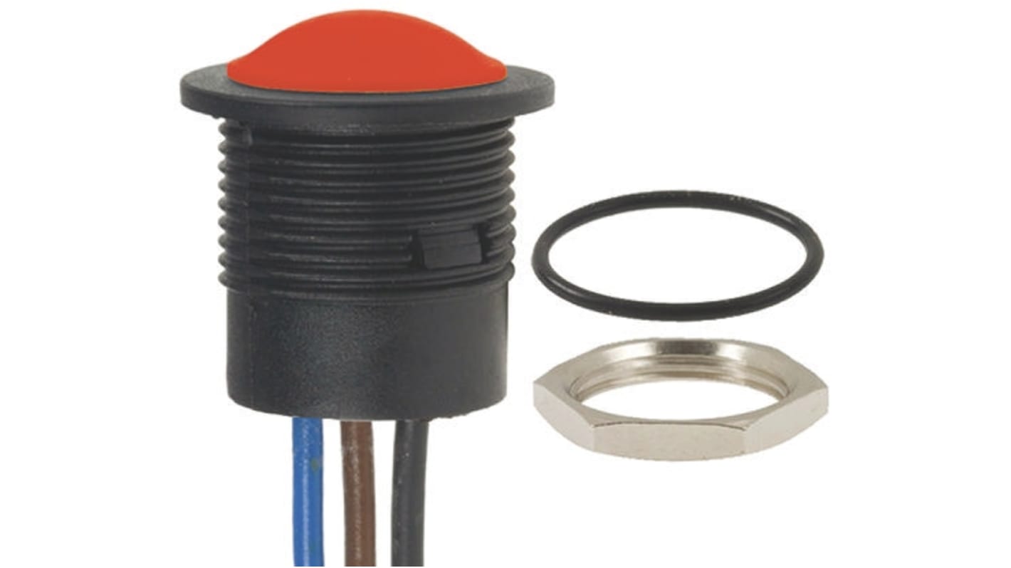 IAR5F1900 | APEM Push Button Switch, Panel Mount, 16.2mm Cutout, SPDT ...