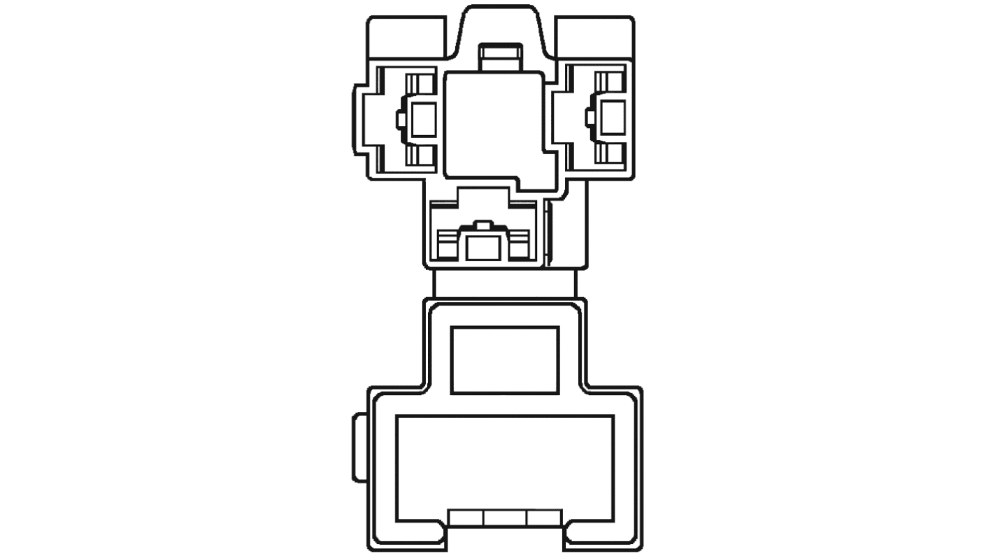 281734-2 | TE Connectivity, Positive Lock .312 3 Way Nylon 66 Crimp ...