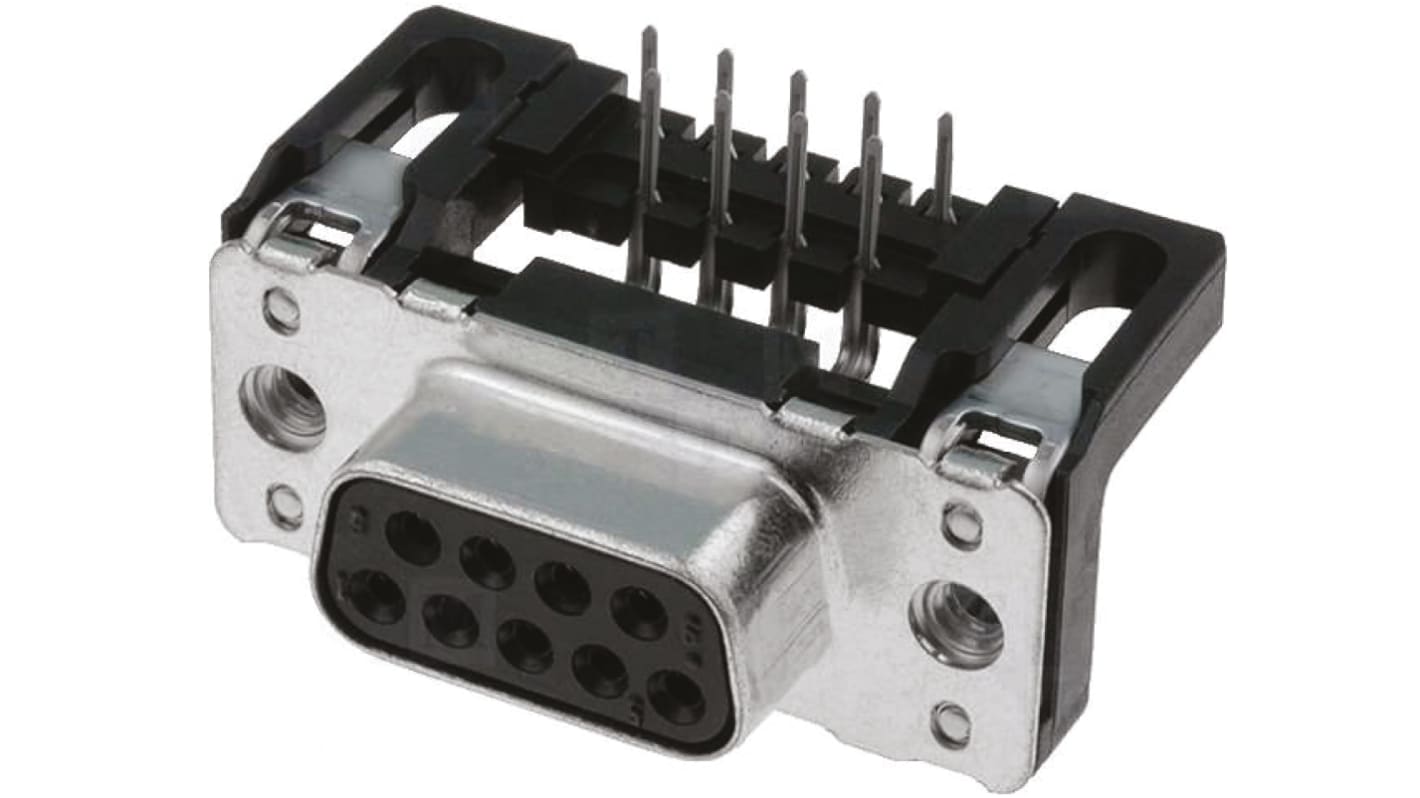 09661126603 | HARTING D-Sub Standard 9 Way Right Angle Through Hole D ...