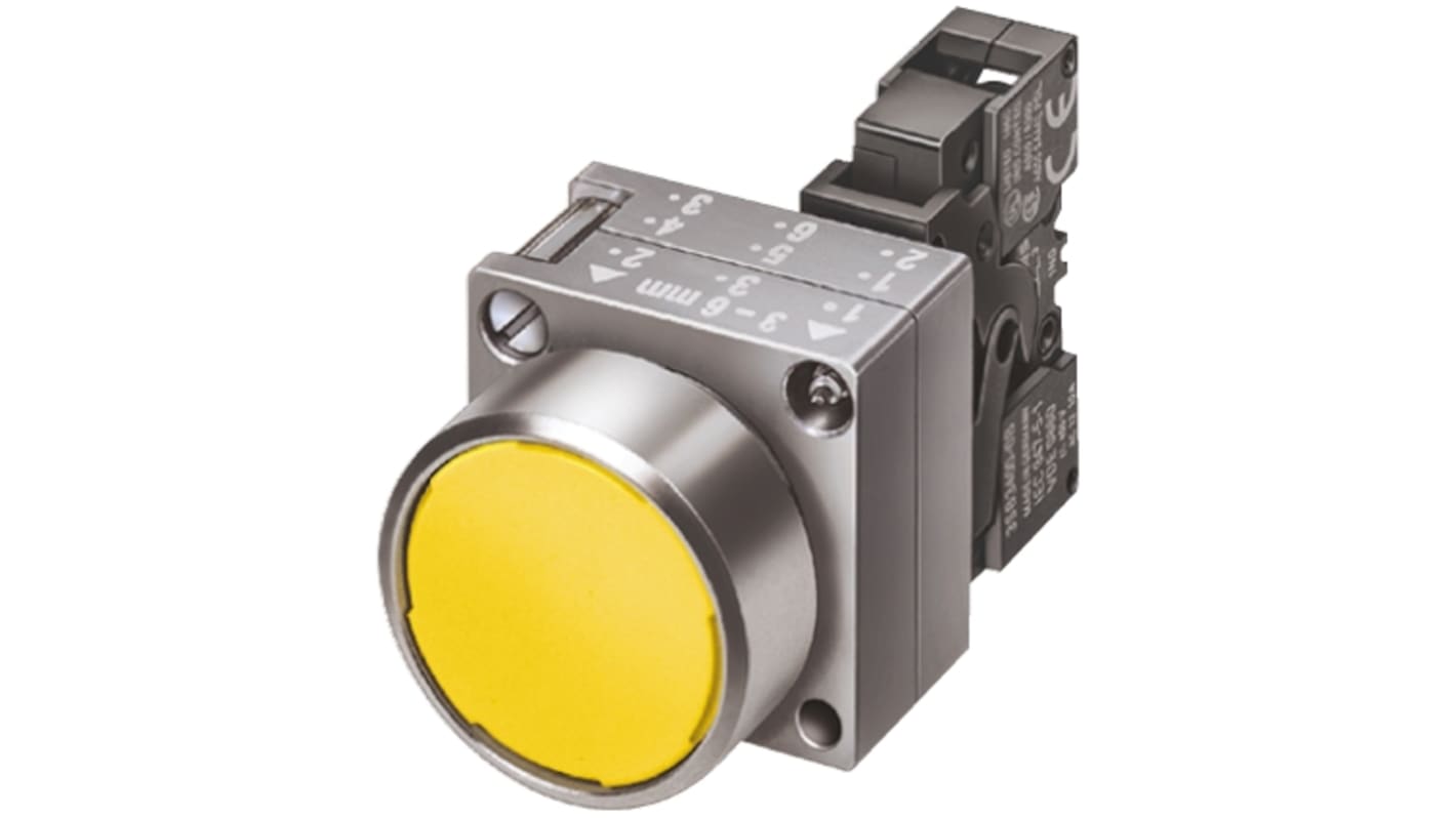 3SB3602-0AA31 | Siemens 3SB3 Series Push Button, Panel Mount, 22.3mm ...