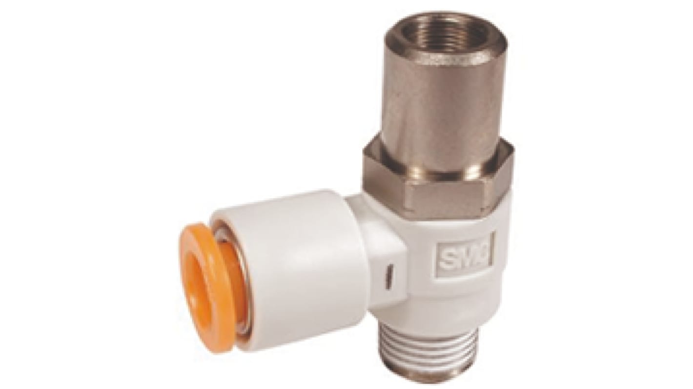 AS2201F-N01-07SD | SMC Speed Exhaust Controller, x 1 MPa, 1.5 MPa, Threaded, Tube, 6.4mm | RS