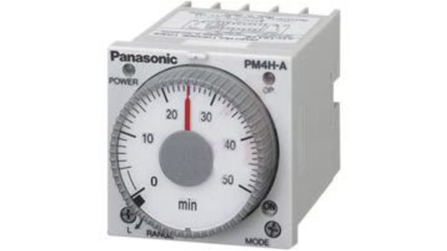 PM4HS-H-DC12VW | Panasonic Panel Mount Timer Relay, 12V dc, 2-Contact ...