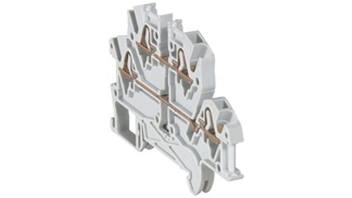 0 372 67 | Legrand 372 Series Grey Feed Through Terminal Block, Double ...