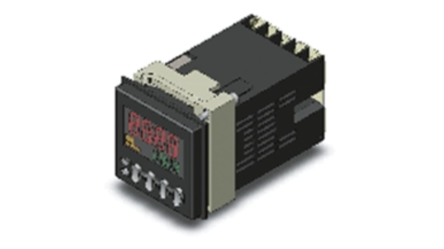 H7CX-A4W-N AC100-240 | Contador Omron de Segundos, con display LCD de 4 dígitos, 100 → 240 V ac | RS