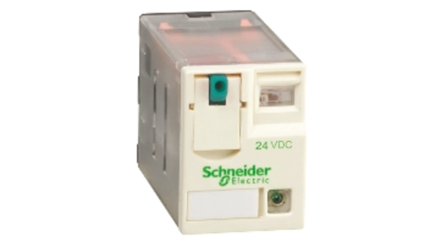 RXM4GB2BD | Schneider Electric Plug In Non-Latching Relay, 24V dc Coil, 3A Switching Current ...