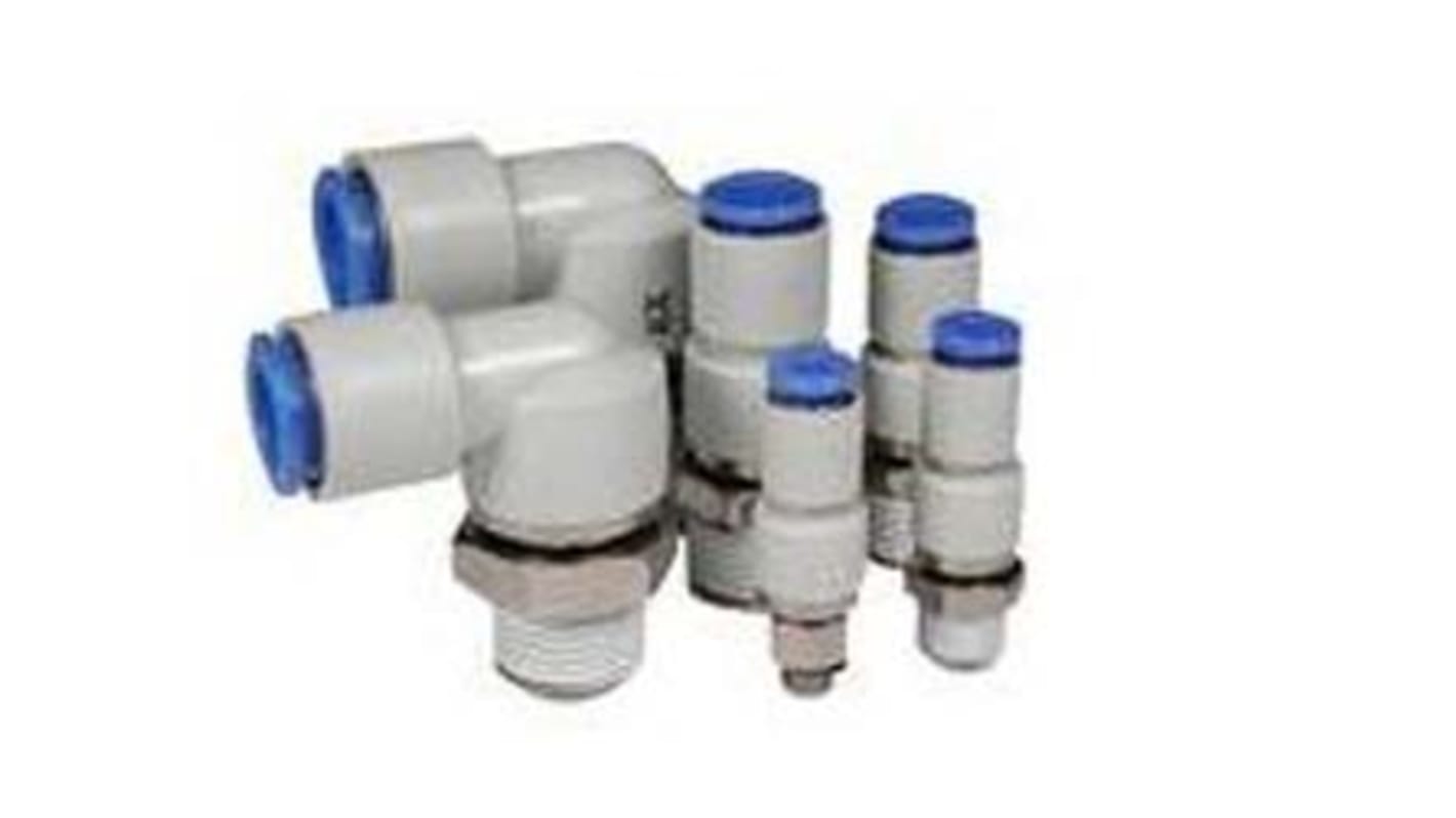 KSH04-M5 | SMC KSH, Gewinde-zu-Rohr, PBT, M5 x 0,8 Stecker, 3 MPa (Prüfdruck), 1 MPa | RS