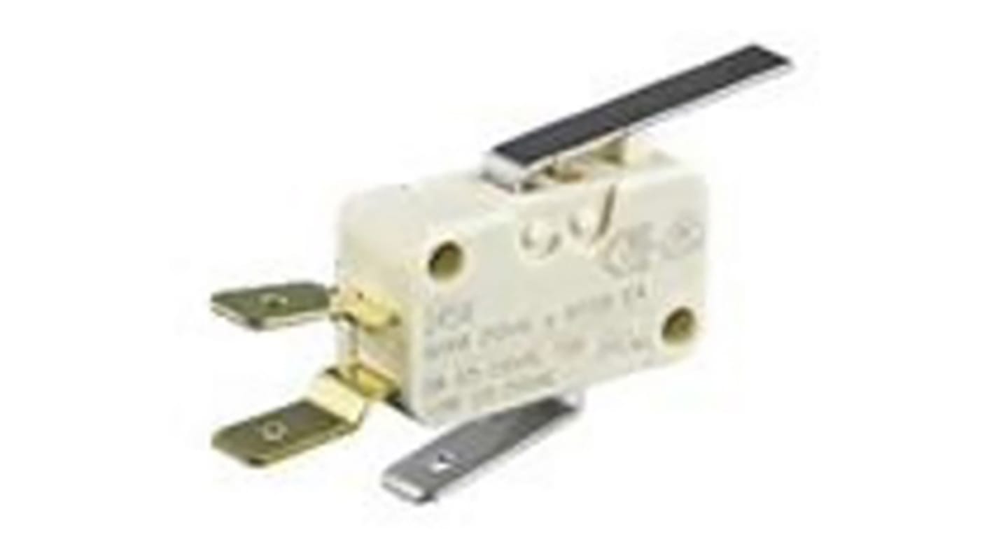 D429-R1LL-G2 | ZF Straight Lever Microswitch, Quick Connect Terminal, 3 A, SP-CO, IP50 | RS