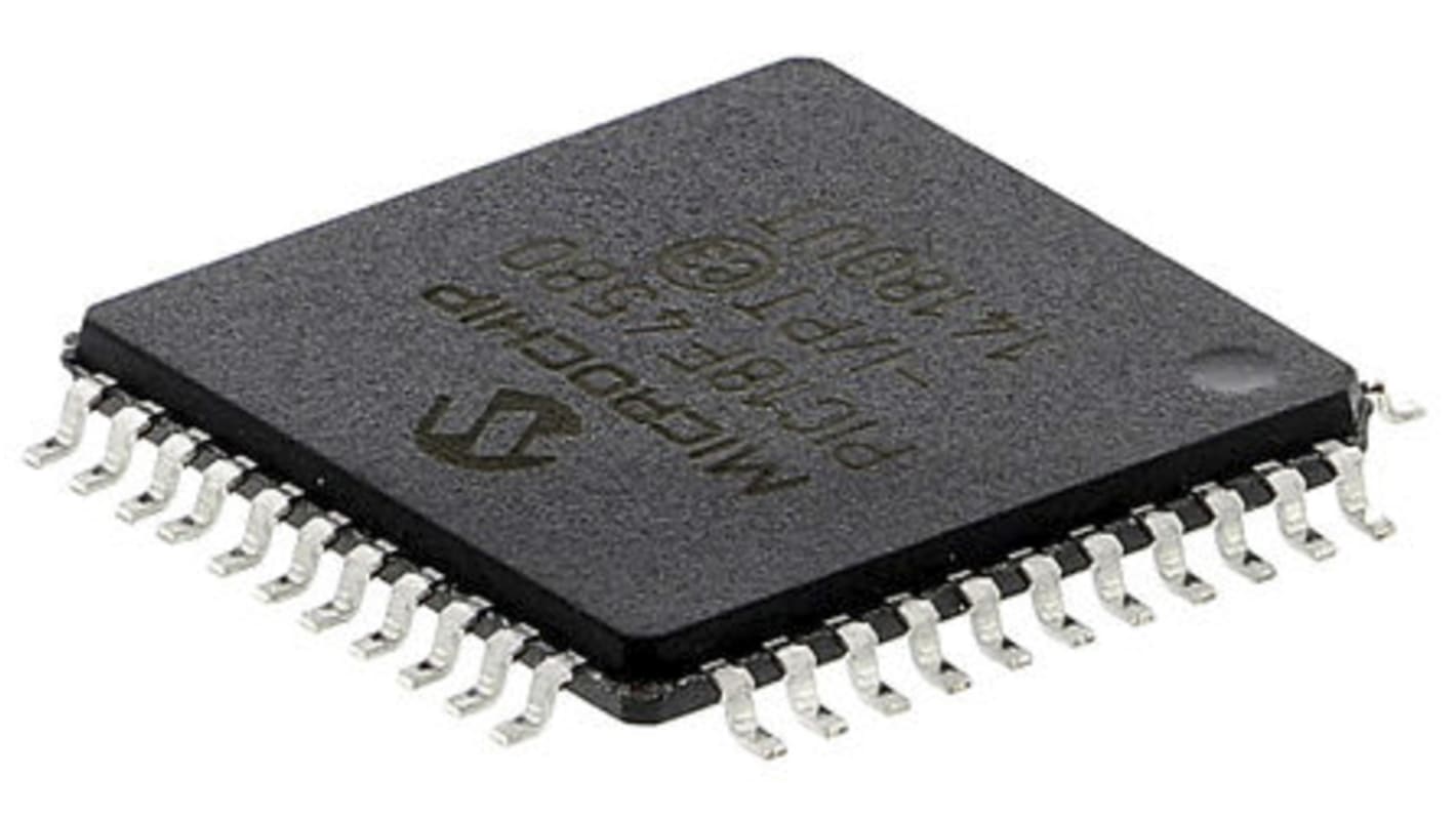 Microchip PIC18F4580-I/PT, 8bit PIC Microcontroller, PIC18F, 40MHz, 32 kB, 256 B Flash, 44-Pin ...