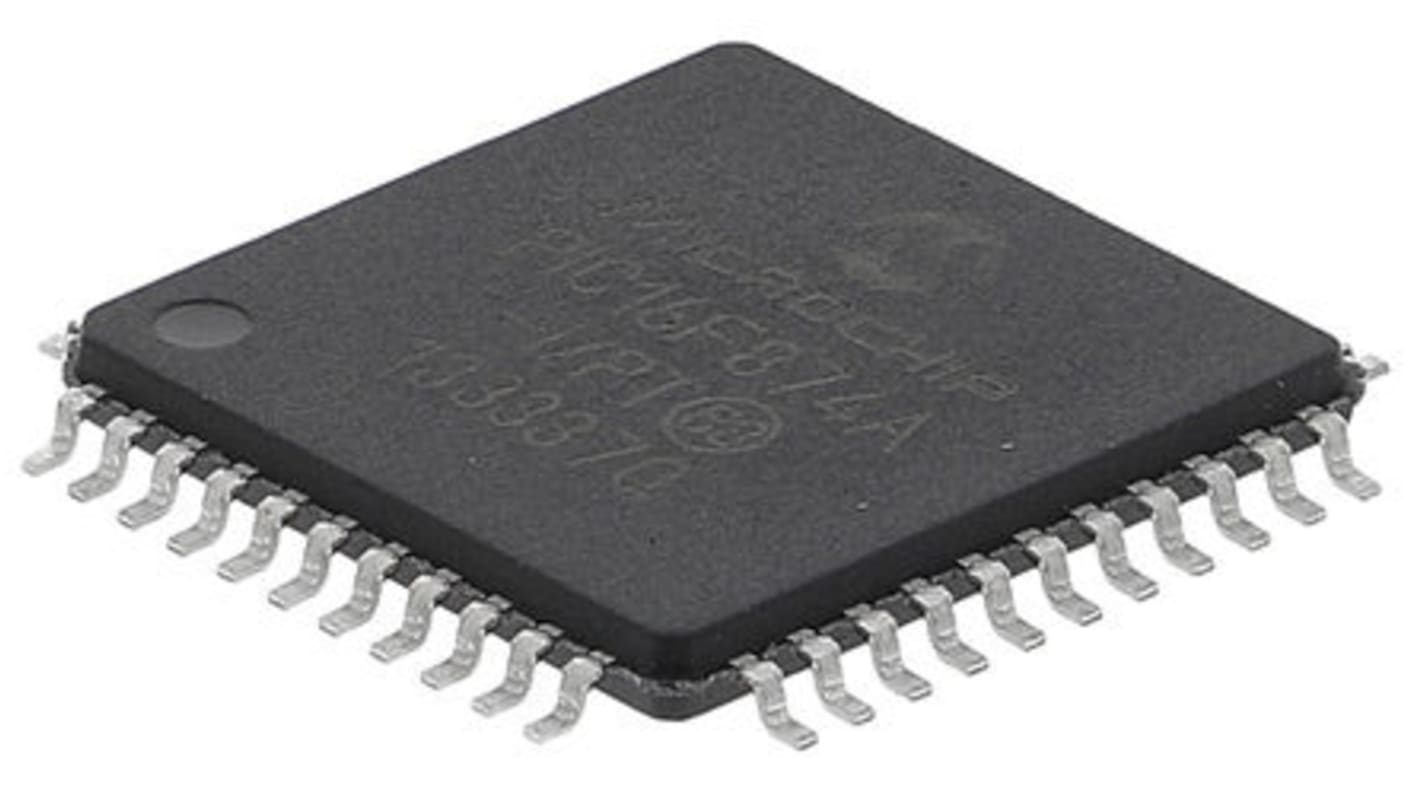 Microchip PIC16F874A-I/PT, 8bit PIC Microcontroller, PIC16F, 20MHz, 7.2 kB, 128 B Flash, 44-Pin ...