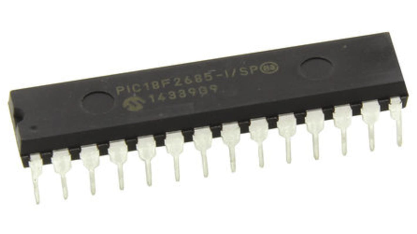 Microchip PIC18F2685-I/SP, 8bit PIC Microcontroller, PIC18F, 40MHz, 96 kB Flash, 28-Pin SPDIP | RS