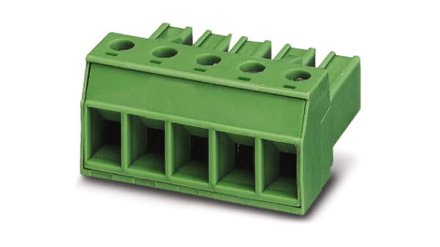 1796270 | Phoenix Contact 7.62mm Pitch 8 Way Pluggable Terminal Block, Plug, Cable Mount, Spring ...