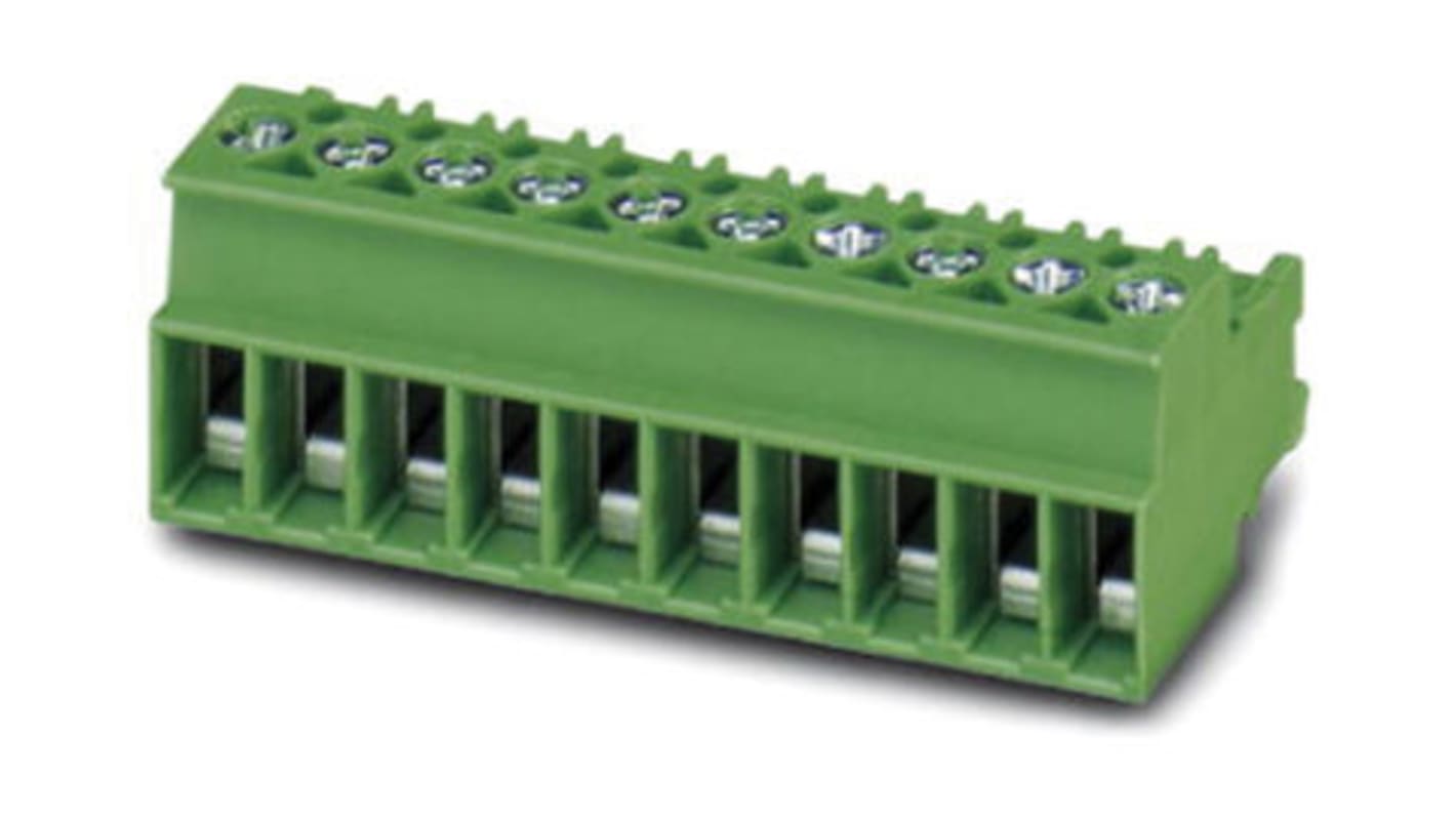 1796681 | Phoenix Contact 7.62mm Pitch 2 Way Pluggable Terminal Block, Header, Through Hole ...