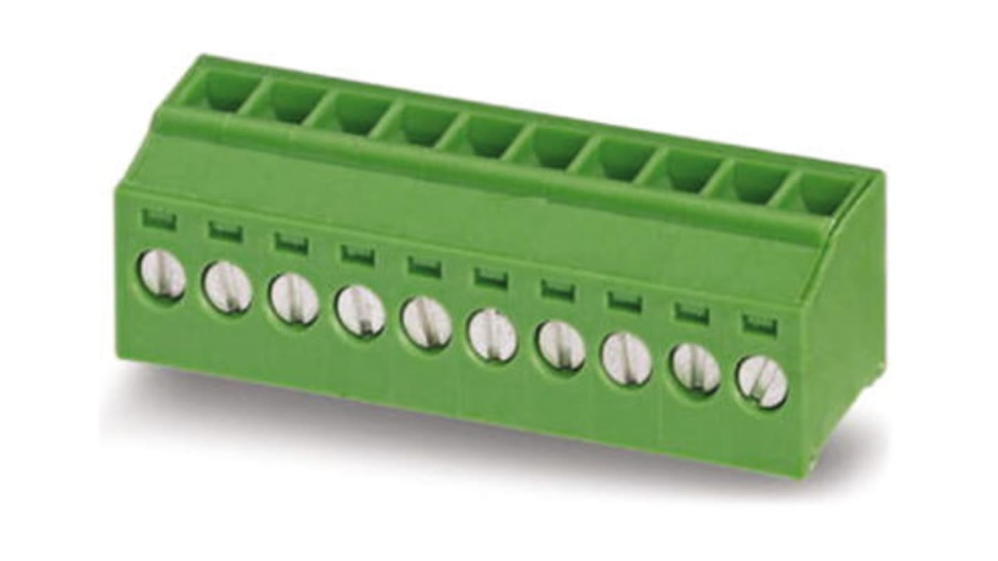 1828333 | Phoenix Contact 7.62mm Pitch 11 Way Pluggable Terminal Block ...