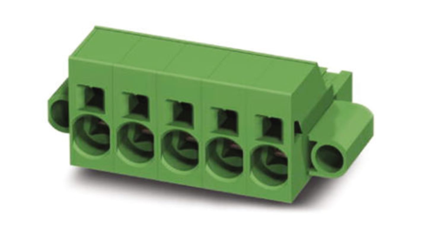 1766194 | Phoenix Contact 7.62mm Pitch 9 Way Right Angle Pluggable ...