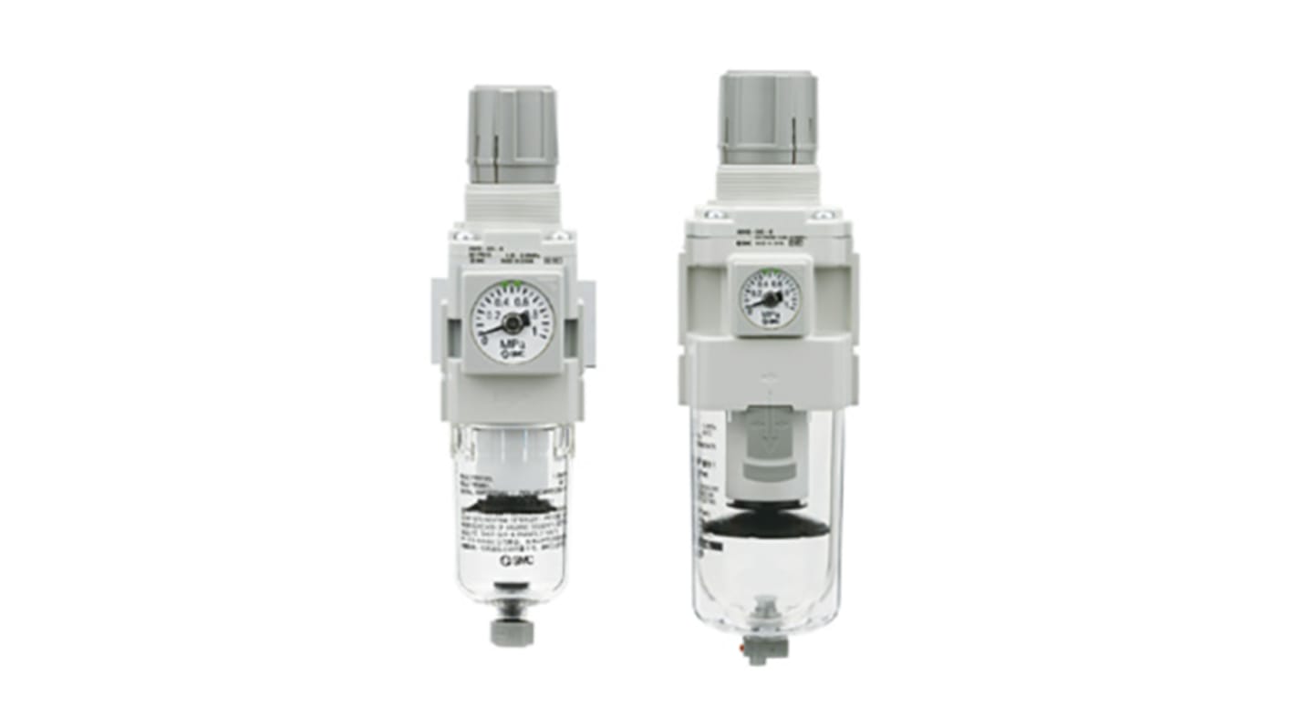 AW40-F04D-B | SMC AW40 Filter Regulator, 5μm, G 1/2, Automatic | RS