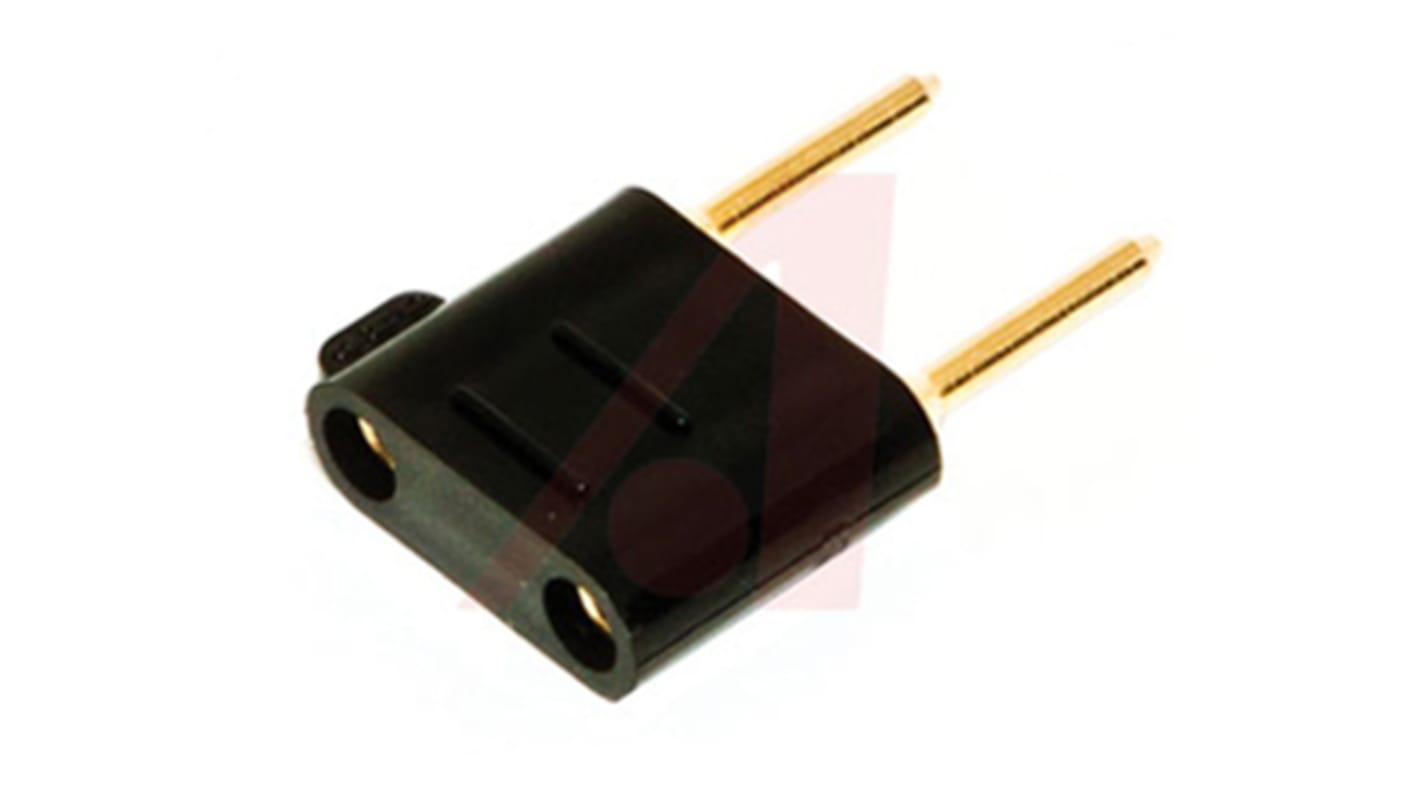 BU-P3452 | Mueller Electric Black Male Test Plug, 2mm Connector, 5A | RS