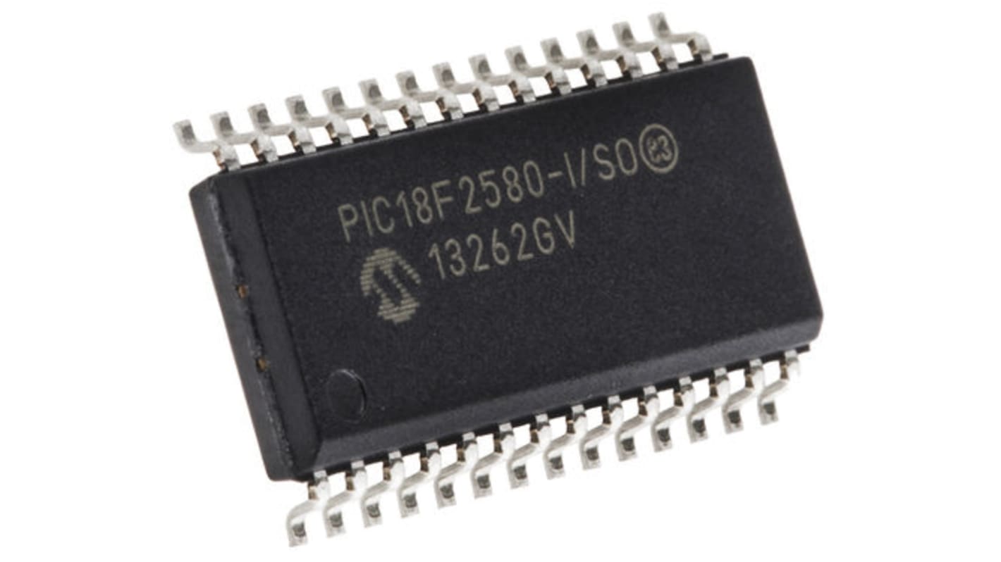 Microchip PIC18F2580-I/SO, 8bit PIC Microcontroller, PIC18F, 40MHz, 32 kB, 256 B Flash, 28-Pin ...
