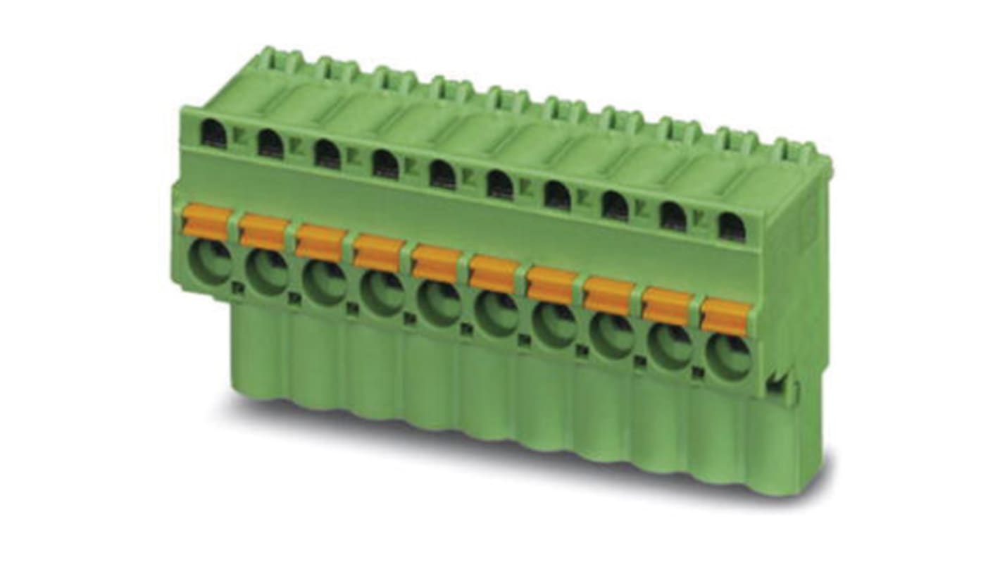 1909508 | Phoenix Contact 5mm Pitch 11 Way Pluggable Terminal Block ...