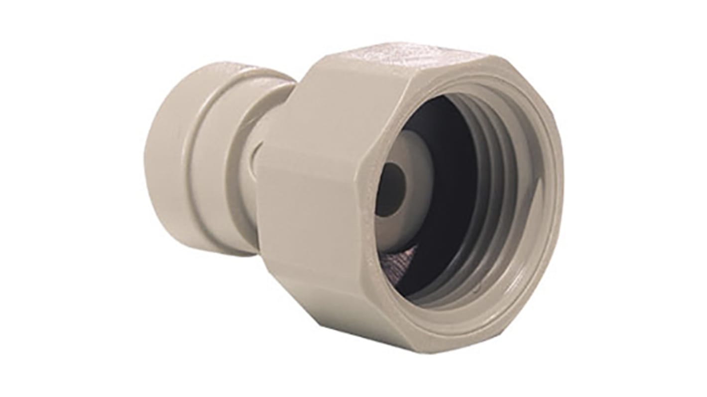 CI320816FS | John Guest Acetal Process Fitting 1/4 (Tube OD) in, 3/4 (Thread BSP) in Straight ...