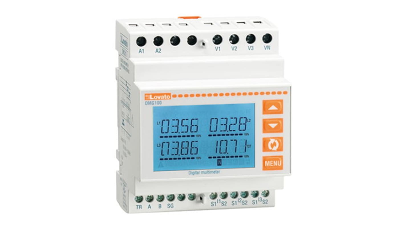 DMG100 | Lovato DMG LCD Digital Panel Multi-Function Meter | RS