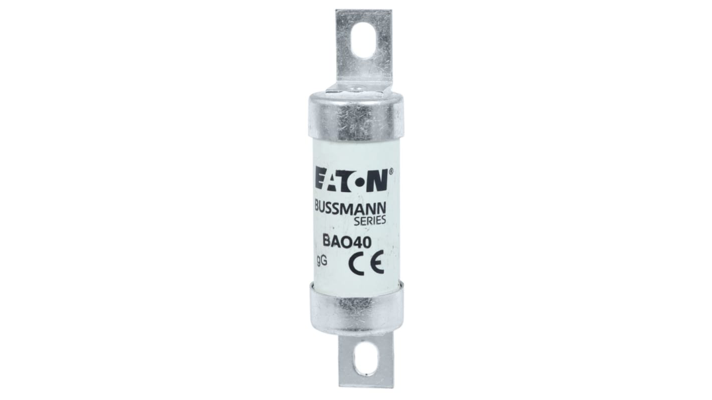 BAO40 | Eaton 40A British Standard Fuse, A3, 550V ac, 73.5mm | RS
