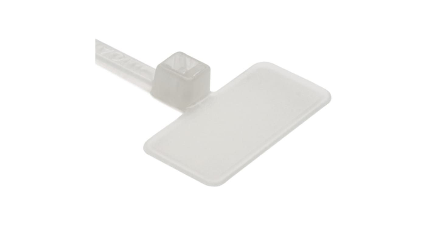 111-81919 IT18FL-PA66-NA | HellermannTyton Identification Cable Tie, , 110mm x 2.5 mm, Natural ...