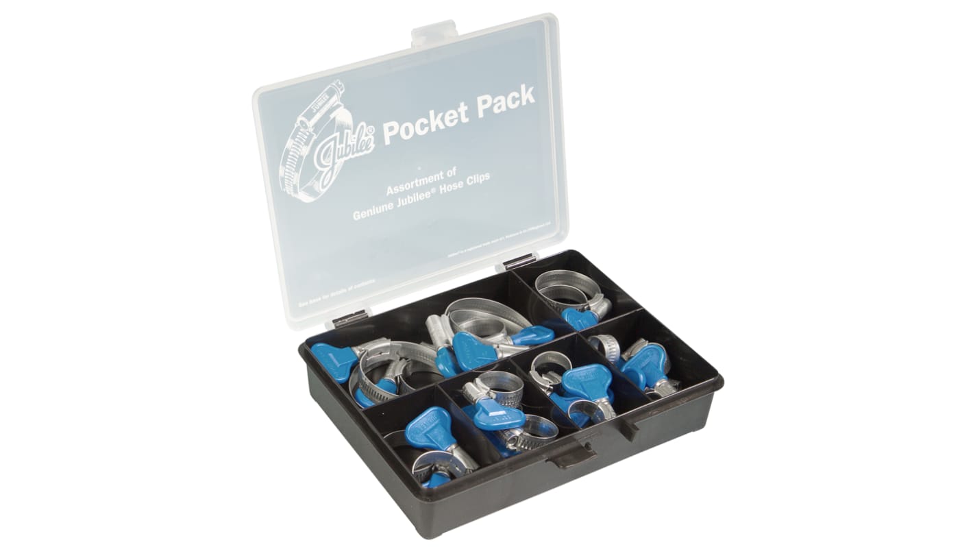 PPWS | Jubilee 22 Piece Mild Steel P-Clip Kit, 9.5 → 12mm and 40 → 55mm ...