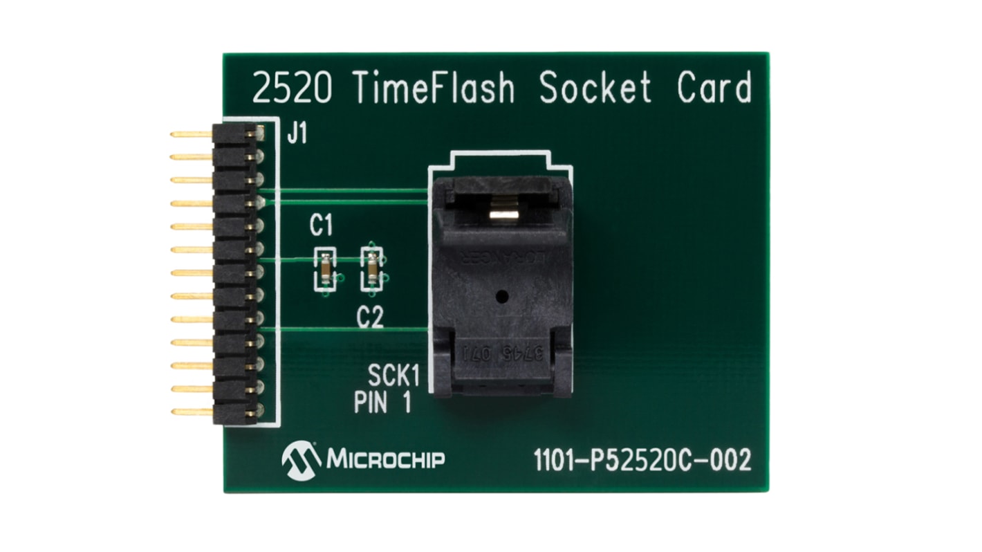 Microchip DSC-PROG-3225 クロック&タイマー開発キット Socket Card ソケットカード for DSC8001 for TimeFlash発振器プログラミング ...