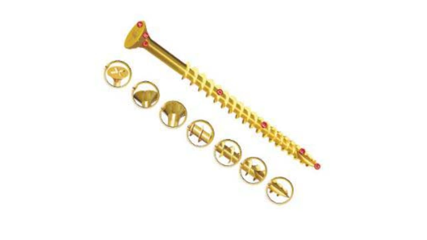 ZZV60219CE | UNIFIX VORTEX Pozidriv Countersunk Steel Wood Screw ...