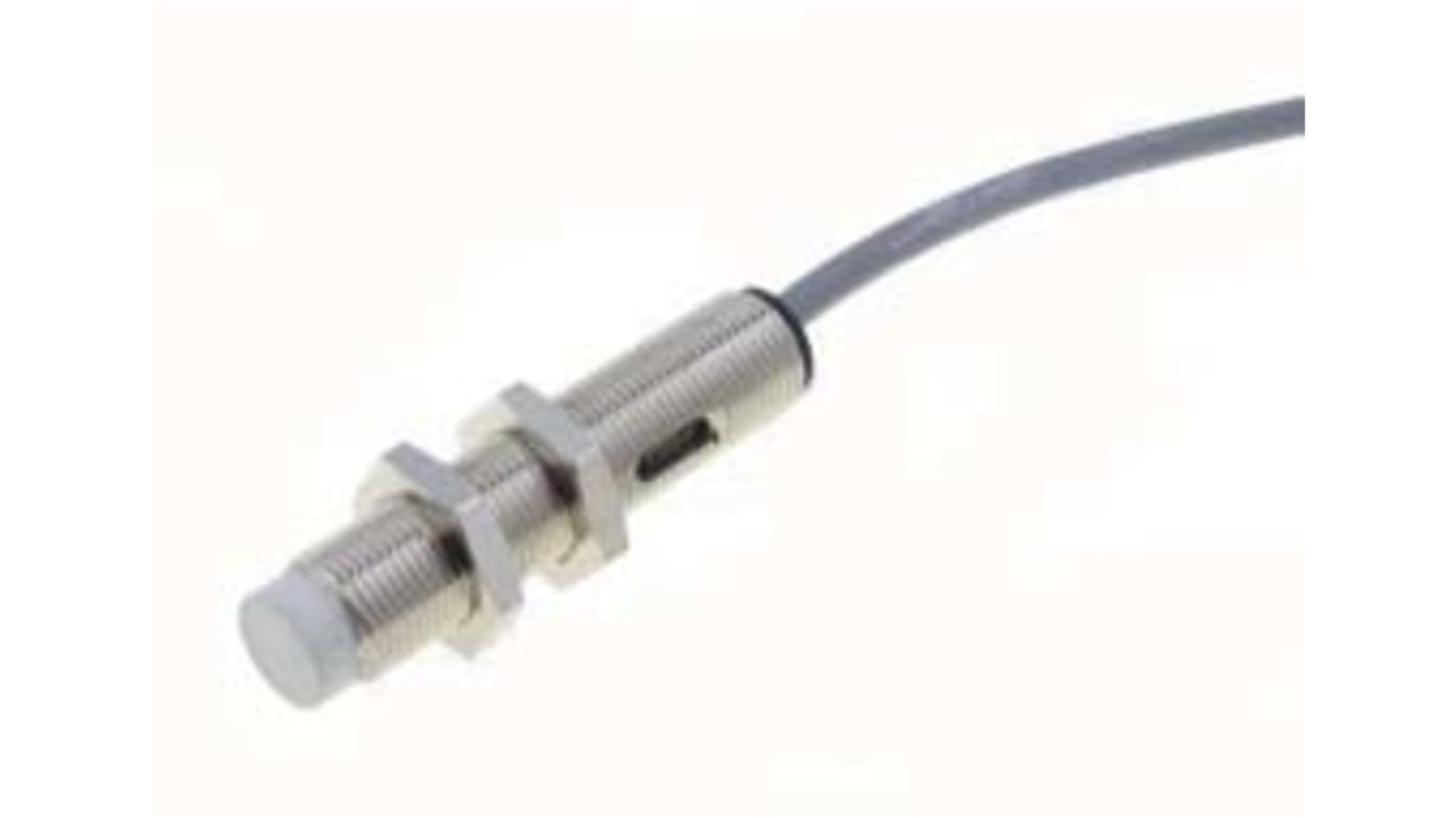 RS PRO Capacitive Barrel-Style Proximity Sensor, M12 x 1, 4 mm Detection, PNP Output, 10 → 30 V ...