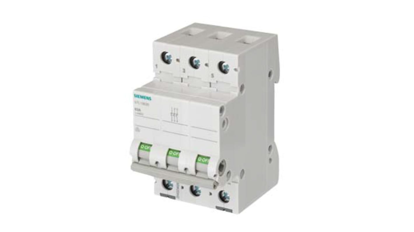 5TL1392-0 | Siemens 3P Pole Isolator Switch - 125A Maximum Current | RS