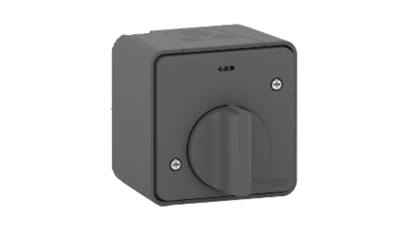 MUR35067 | Schneider Electric Grey Timer Light Switch, 1 Gang, Mureva ...