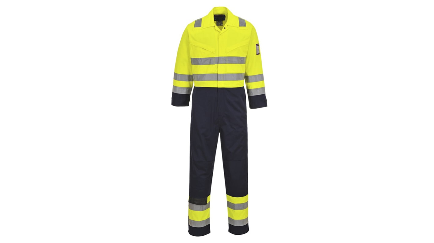 RS PRO Yellow Reusable Hi Vis Overalls, M | RS
