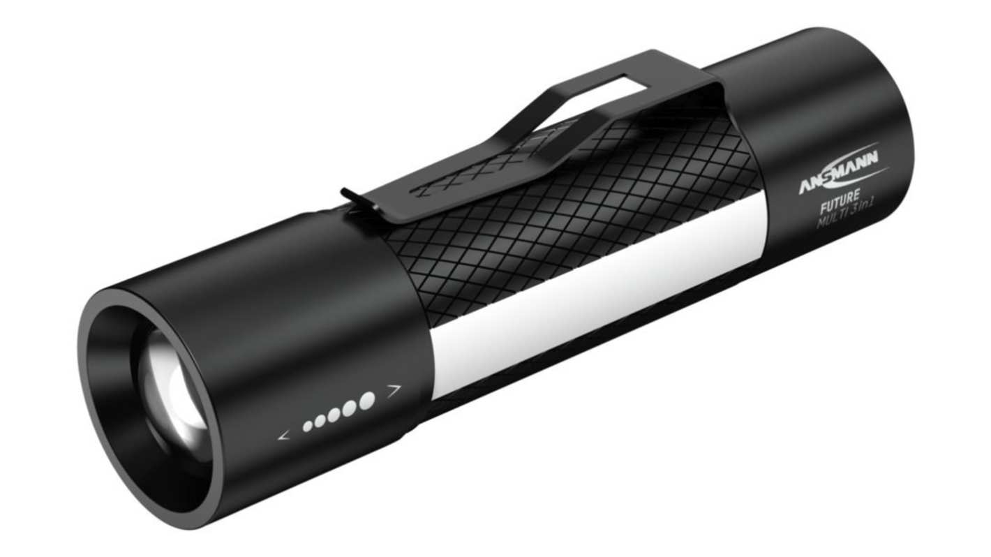 1600-0137-520 | Ansmann LED Torch Black 220 lm, 125 mm | RS