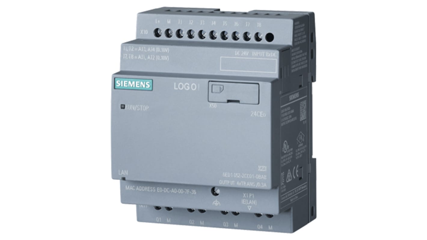 6ED1052-2CC08-0BA0 | Siemens LOGO! Series Logic Module for Use with ...