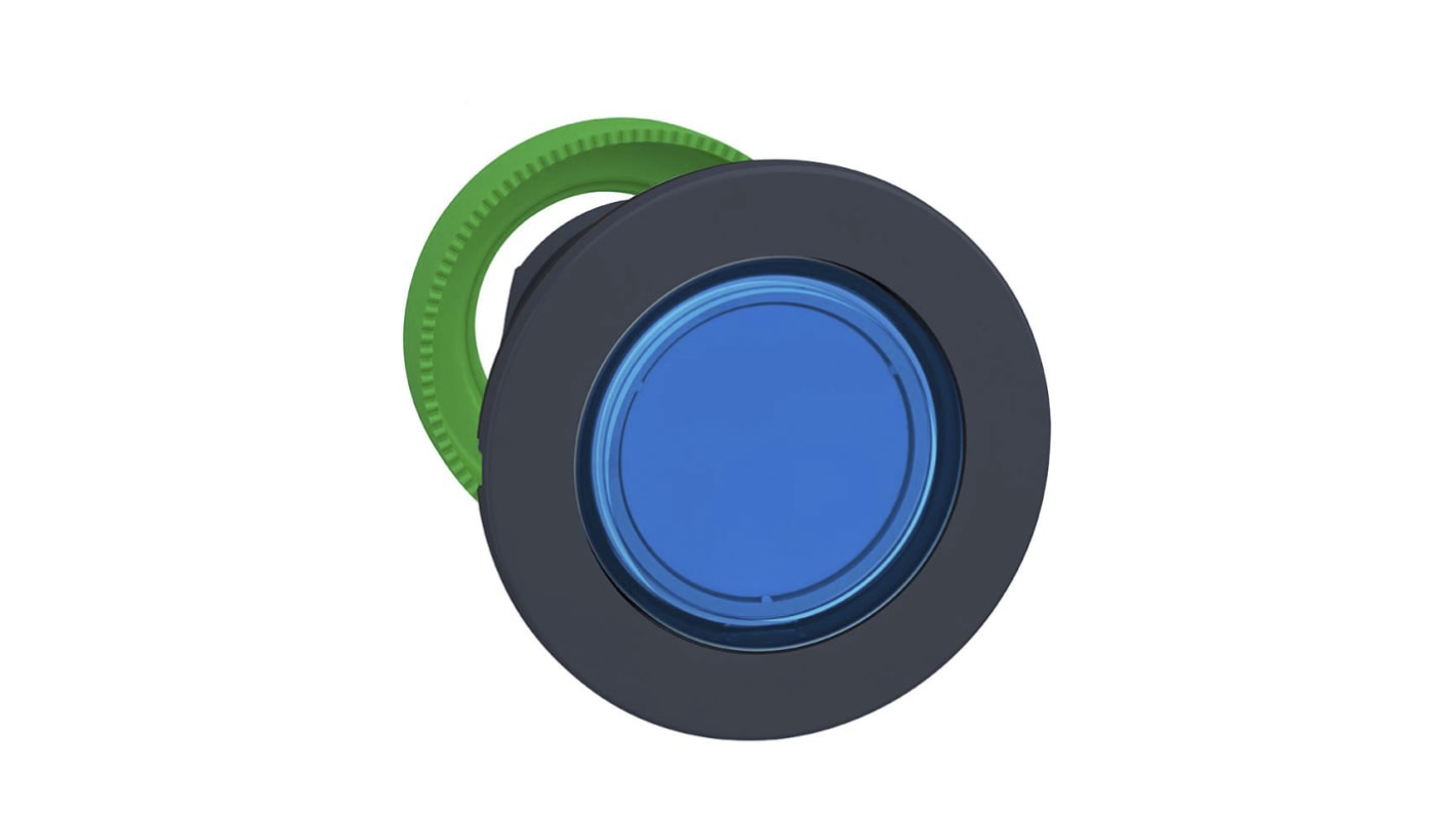 ZB5FA68 | Schneider Electric Harmony ZB5 Series Blue Momentary Push ...