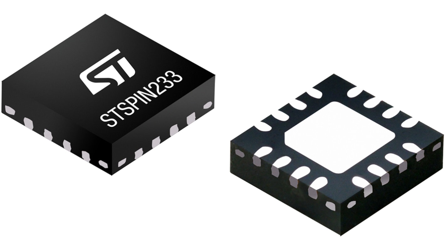 STMicroelectronics STSPIN233, BLDC Motor Driver IC 16-Pin, VFQFPN | RS