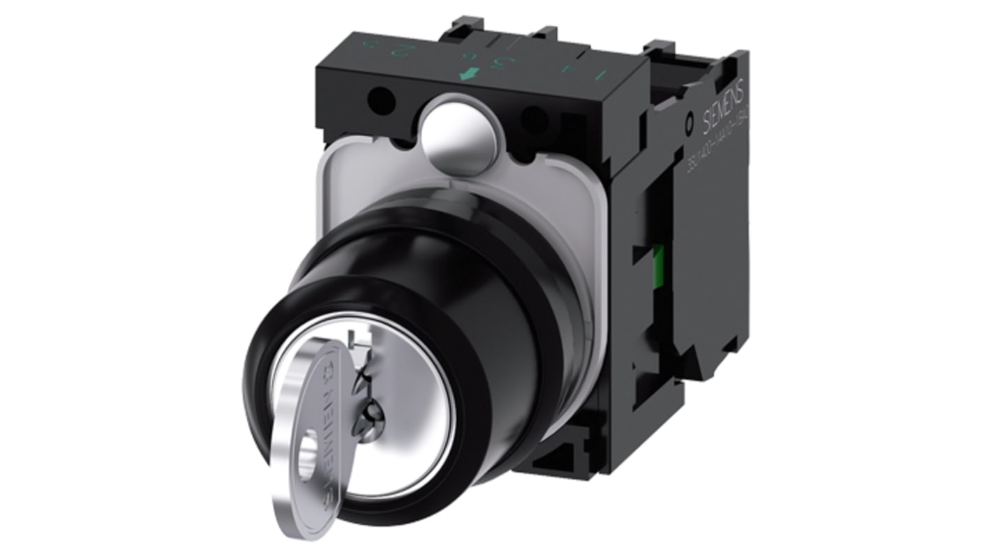 3SU1100-4BL11-1NA0 | IP66, IP67, IP69 Key Switch, SPST 3-Way | RS