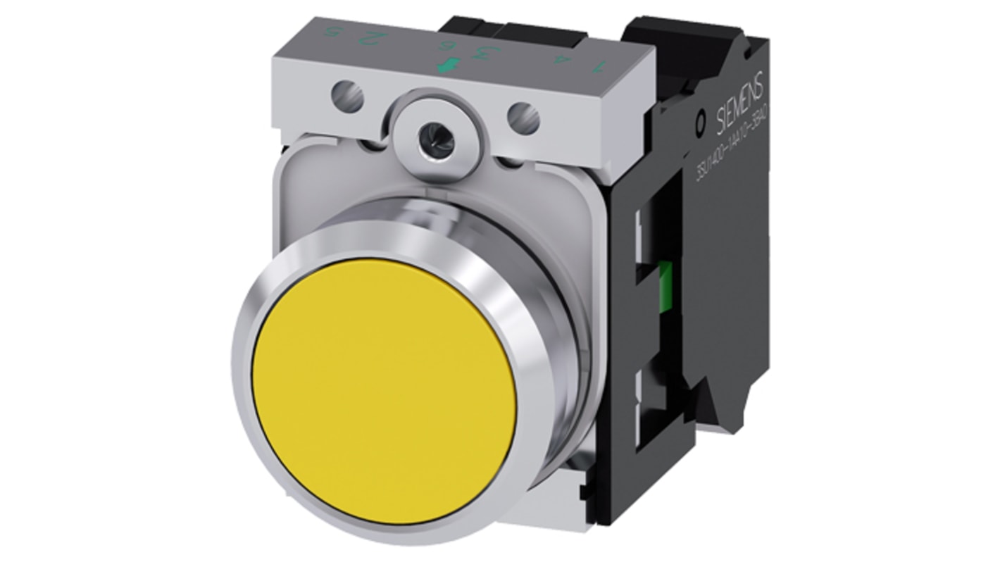 3SU1150-0AB30-1BA0 | Siemens SIRIUS ACT Series Push Button Complete ...